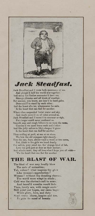 Jack Steadfast - Soldiers & sailors - English ballads - National ...