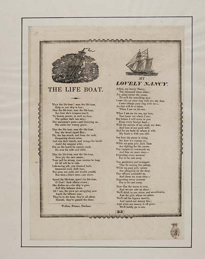Life boat - Courtship & marriage - English ballads - National Library ...