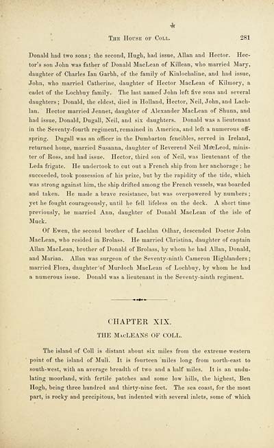 (287) Page 281 - MacLeans of Coll - History of the Clan MacLean from ...