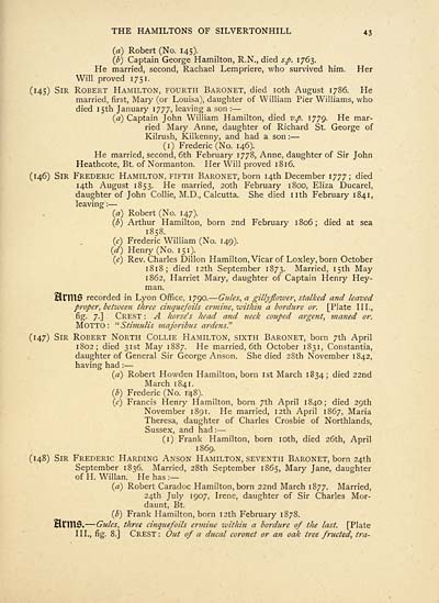(57) Page 43 - Heraldry of the Hamiltons - Histories of Scottish ...