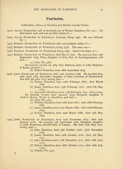 (117) Page 97 - Heraldry of the Hamiltons - Histories of Scottish ...