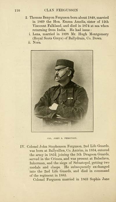 (130) Page 110 - Records of the clan and name of Fergusson, Ferguson ...