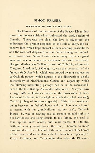 (104) Page 98 - Simon Fraser, discoverer of the Fraser River - Clan ...