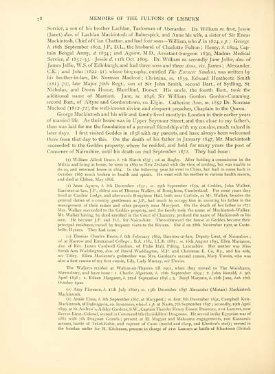 (84) Page 78 - Memoirs of the Fultons of Lisburn - Histories of ...