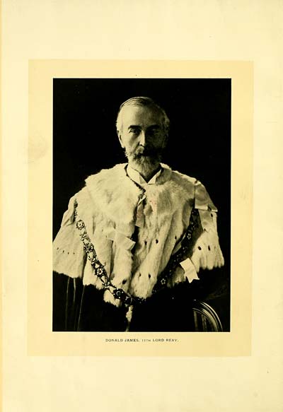 (8) Frontispiece portrait - Donald James, 11th Lord Reay - Book of ...