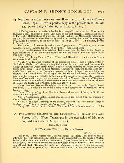 (483) - History of the family of Seton during eight centuries > Volume ...