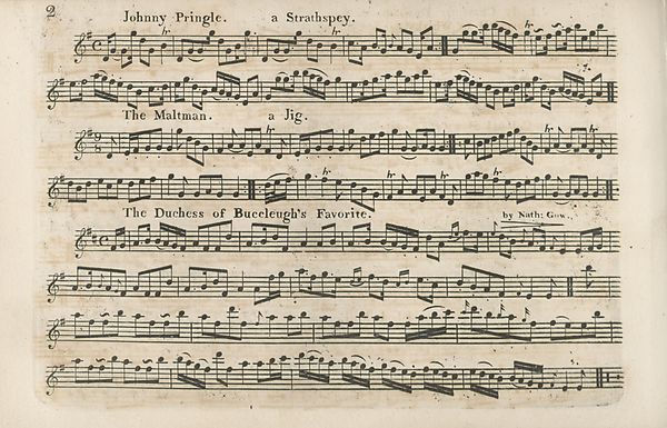 (5) Page 2 - Johnny Pringle, a Strathspey -- Maltman, a Jig -- Duchess ...