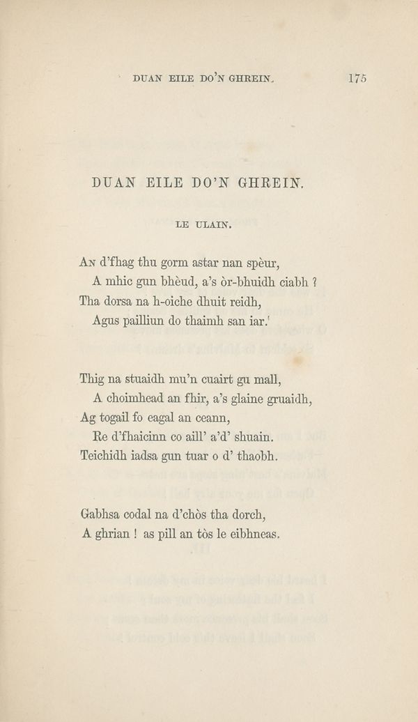 (185) Page 175 - Books and other items printed in Gaelic from 1841 to ...