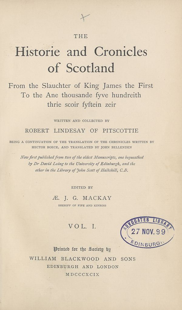 (11) Title page - Scottish Text Society publications > Old series ...