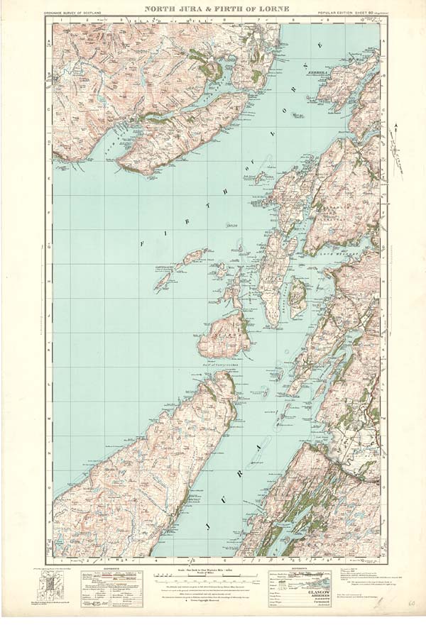 (60) Sheet 60 - North Jura & Firth of Lorne - Scottish Directories ...