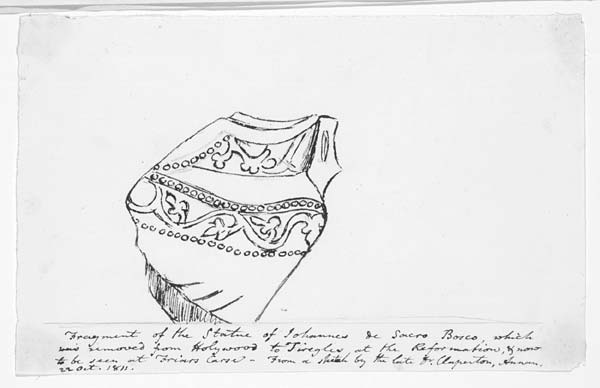 (13) 38d - Fragment of the statue of Johannes de Sacro Bosco - [Volume ...