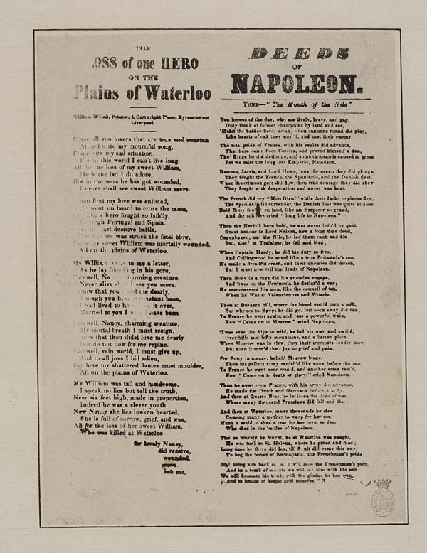 Loss of one hero on the plains of Waterloo - Wars > Napoleonic Wars ...