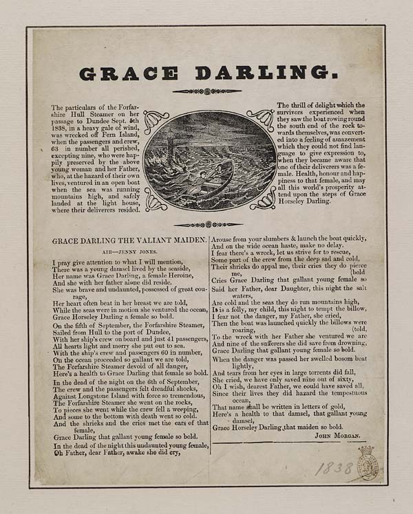 Grace Darling - Disasters - English ballads - National Library of Scotland
