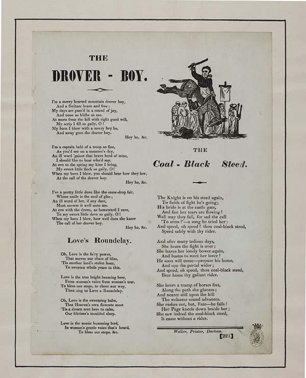 Drover - boy - Courtship & marriage - English ballads - National ...