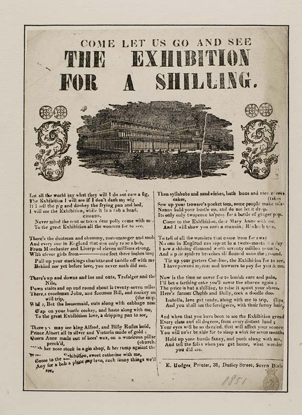 Come let us go and see the exhibition for a shilling - Sports ...