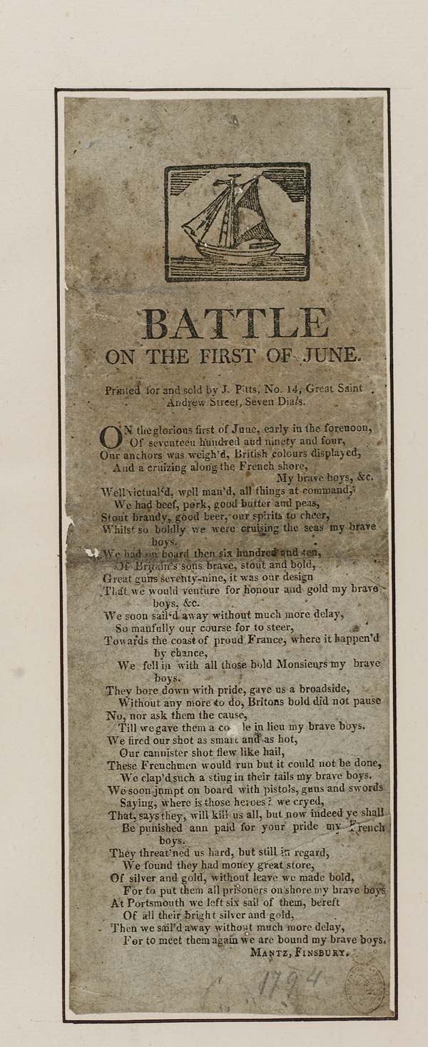 Battle on the first of June - Wars > French Revolutionary Wars (1792 ...