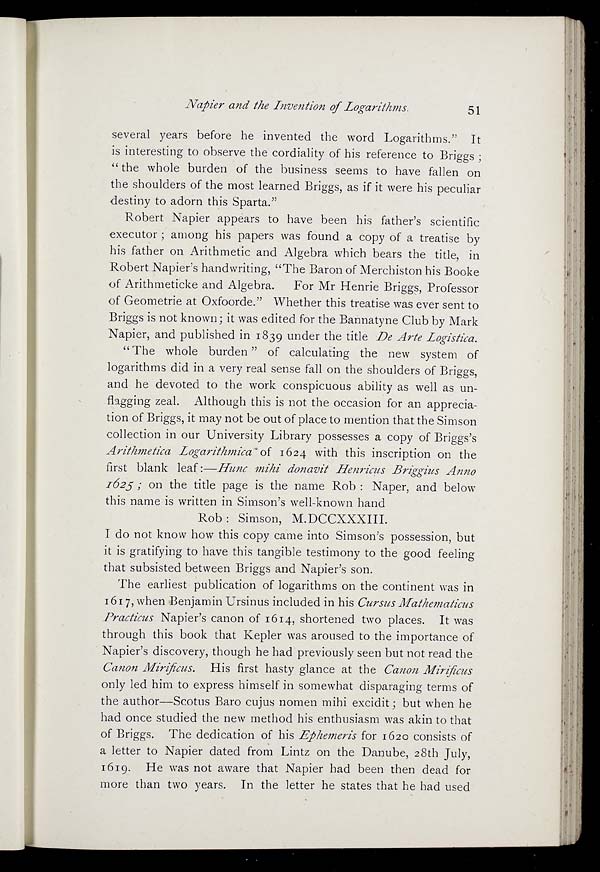 Napier and the invention of logarithms - Page 51 - Science Hall of Fame ...