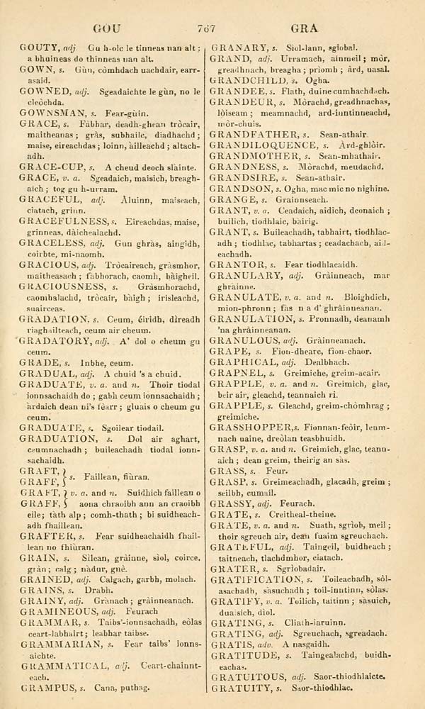 (781) - Blair Collection > Dictionary of the Gaelic language - Early ...