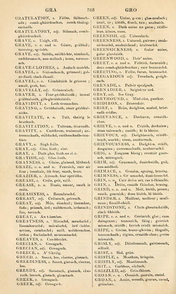 (782) - Blair Collection > Dictionary of the Gaelic language - Early ...