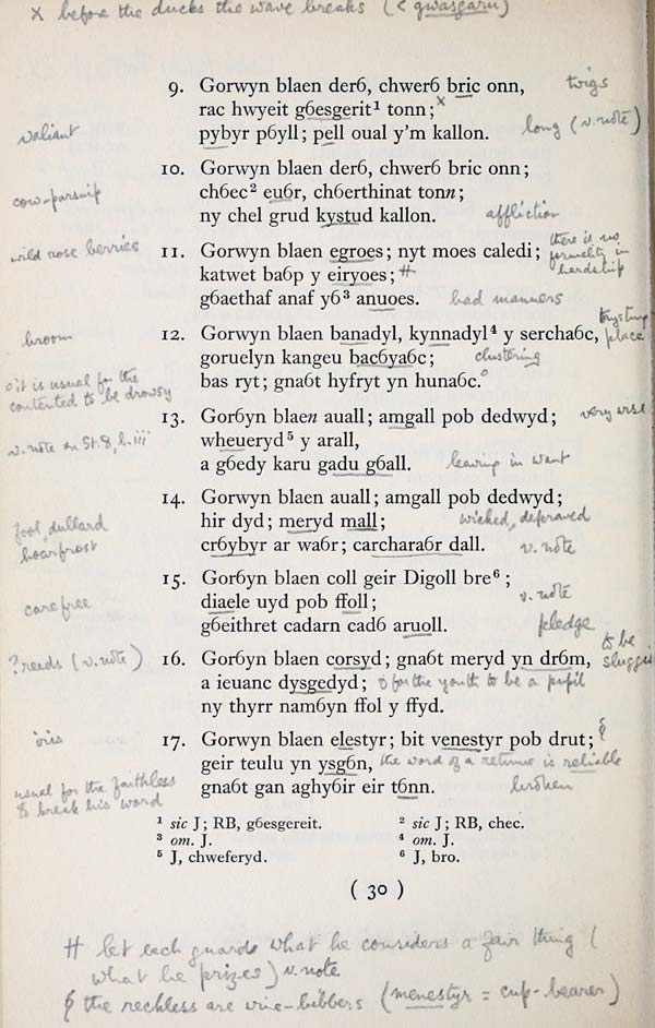 (46) - Matheson Collection > Early Welsh gnomic poems - Early Gaelic ...