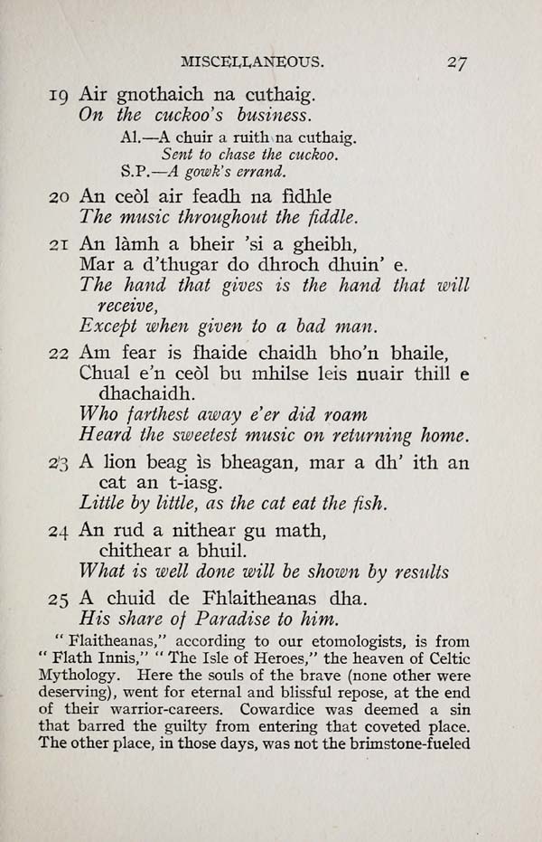 (31) - Matheson Collection > Gaelic proverbs and proverbial sayings ...