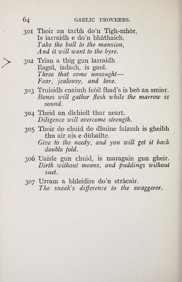 (68) - Matheson Collection > Gaelic proverbs and proverbial sayings ...