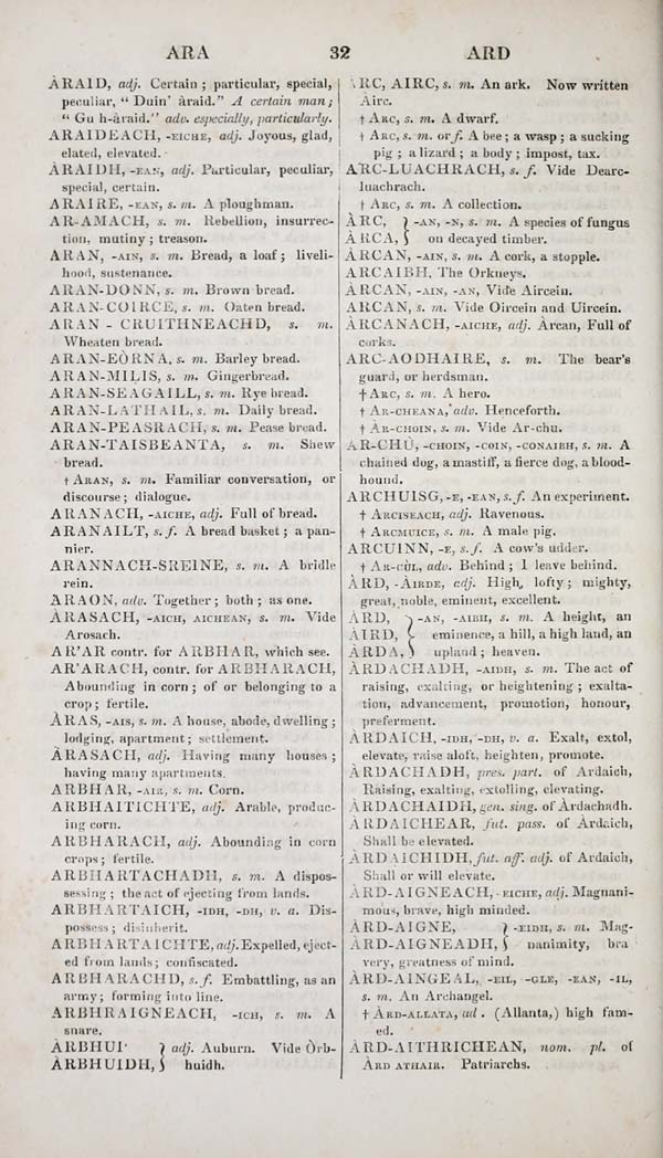 (46) - Hew Morrison Collection > Dictionary of the Gaelic language, in ...