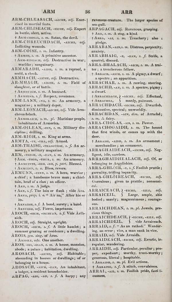 (50) - Hew Morrison Collection > Dictionary of the Gaelic language, in ...