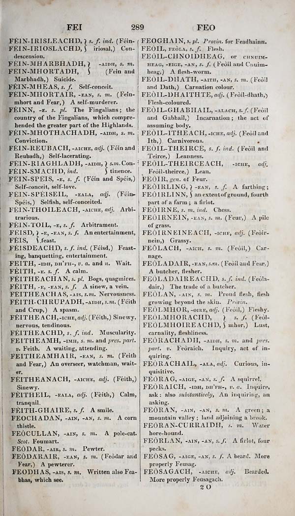 (303) - Hew Morrison Collection > Dictionary of the Gaelic language, in ...