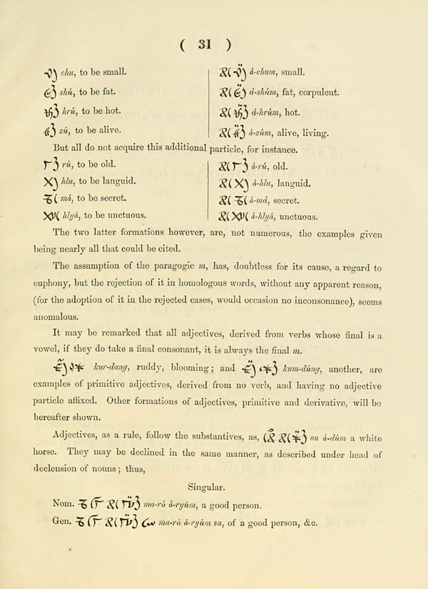 (63) - J. F. Campbell Collection > Grammar of the Róng (Lepcha ...