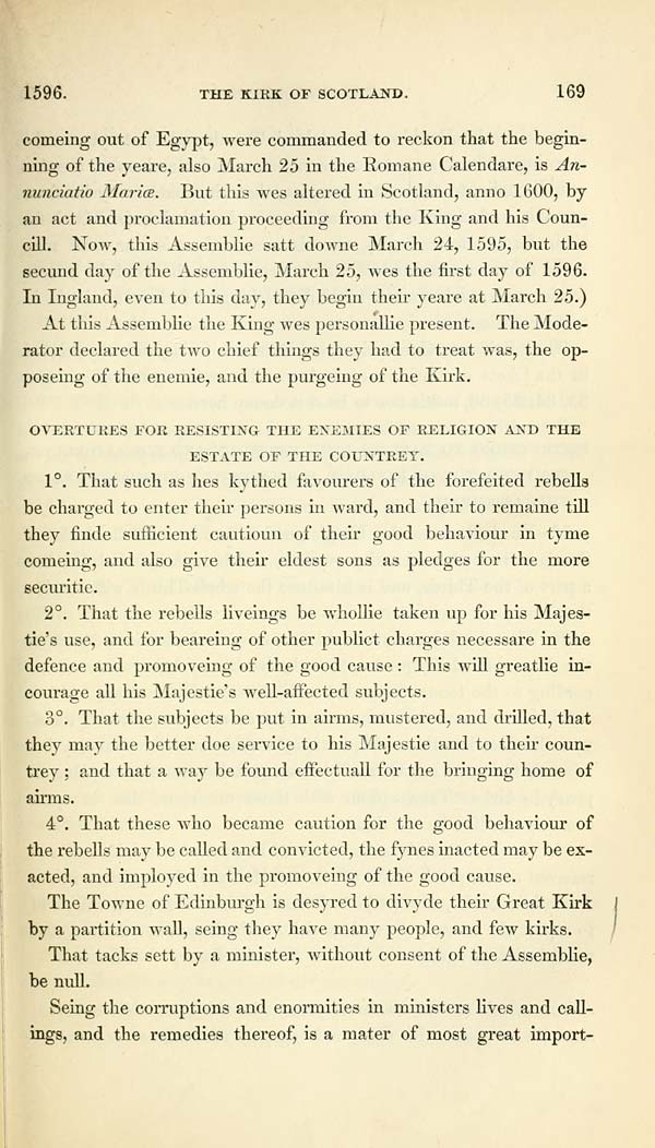 (257) Page 169 - Wodrow Society > History of the Kirk of Scotland from ...
