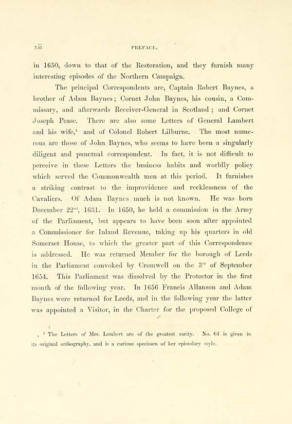 (18) Page xii - Bannatyne Club > Letters from Roundhead officers ...