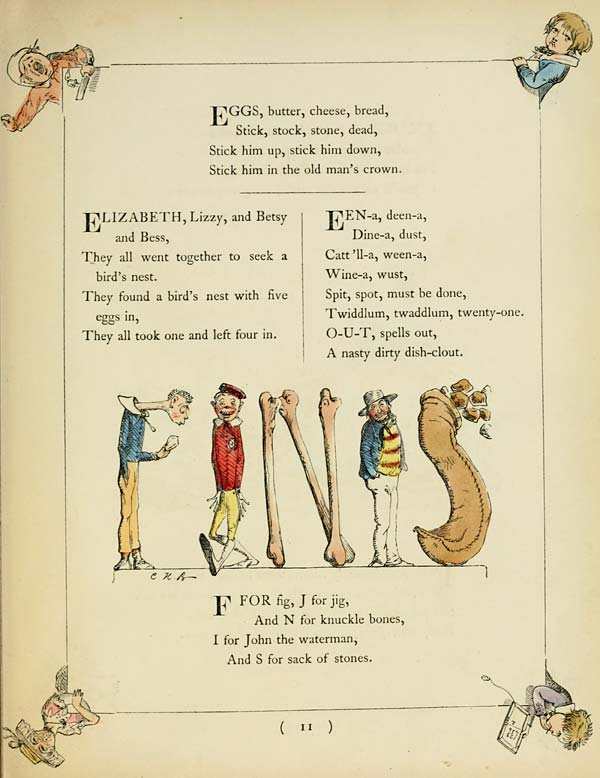 (21) - J. F. Campbell Collection > Old nurse's book of rhymes, jingles ...