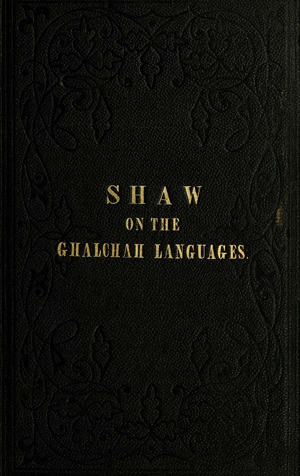 (1) - J. F. Campbell Collection > On the Ghalchah languages (Wakhí and ...