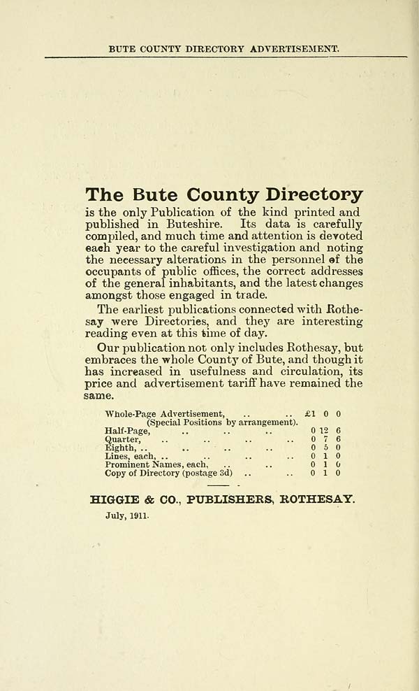 (72) - Counties > Bute > 1889, 1893, 1895-1911 - Bute county directory ...