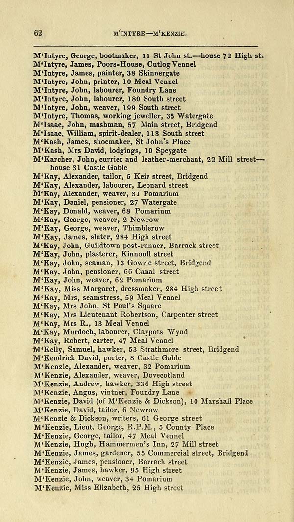 (74) - Towns > Perth > 1845-1885 - Post Office Perth directory > 1854 ...
