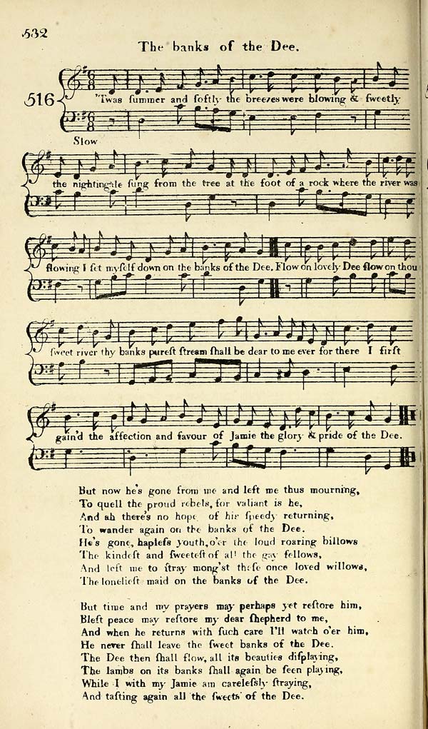 (32) Page 532 - Banks of the Dee - Glen Collection of printed music ...