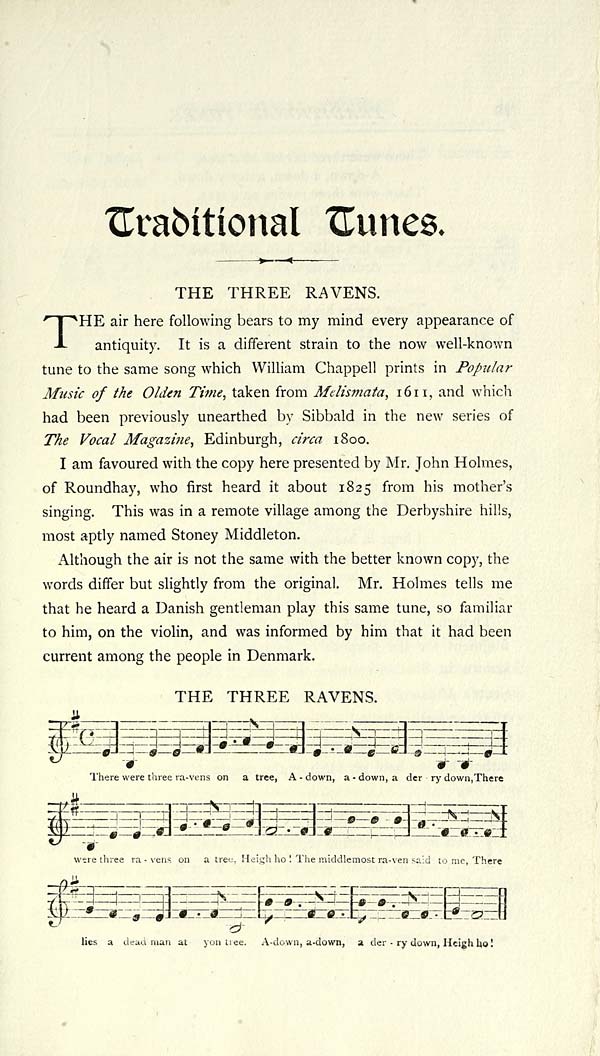 (21) [Page xvi] - Three ravens - Glen Collection of printed music ...