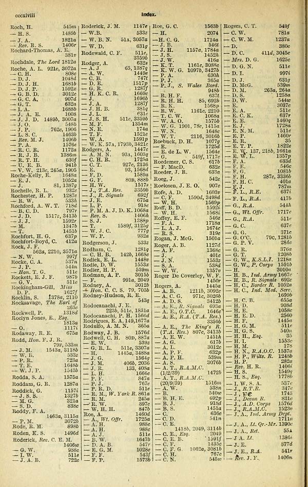 (1076) - Army lists > Quarterly Army Lists (Second Series), July 1940 ...