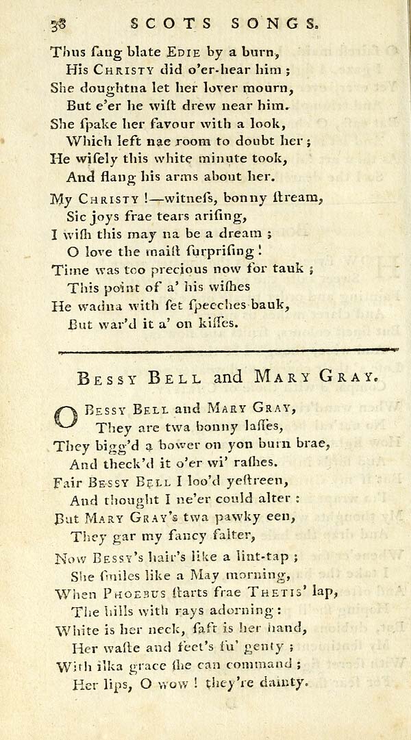 (58) Page 38 - Bessy Bell and Mary Gray - Glen Collection of printed ...