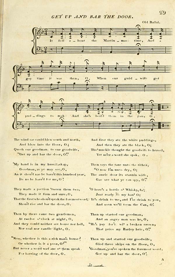 (47) Page 33 - Get up and bar the door - Glen Collection of printed ...