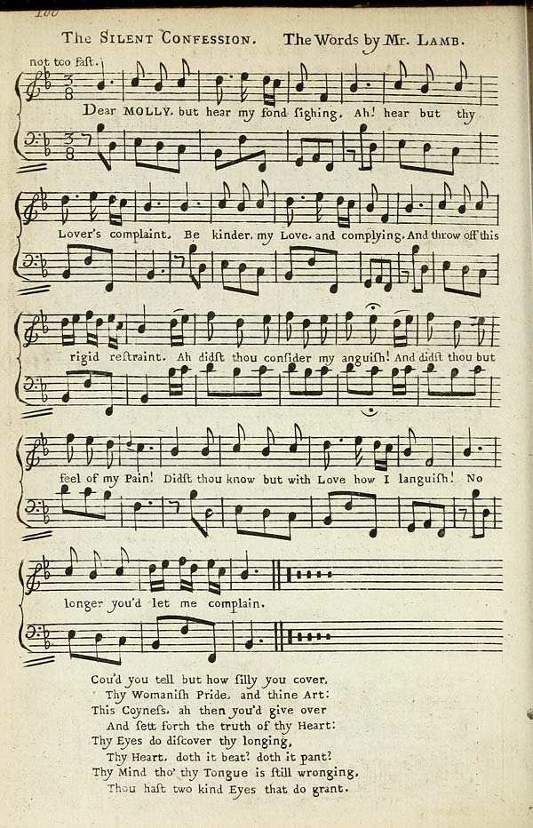 (272) Page 100 - Silent confession - Glen Collection of printed music ...