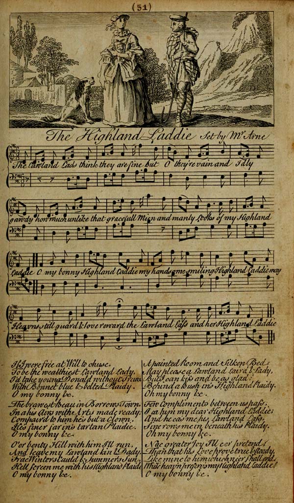 (61) Page 51 - Highland laddie - Inglis Collection of printed music ...