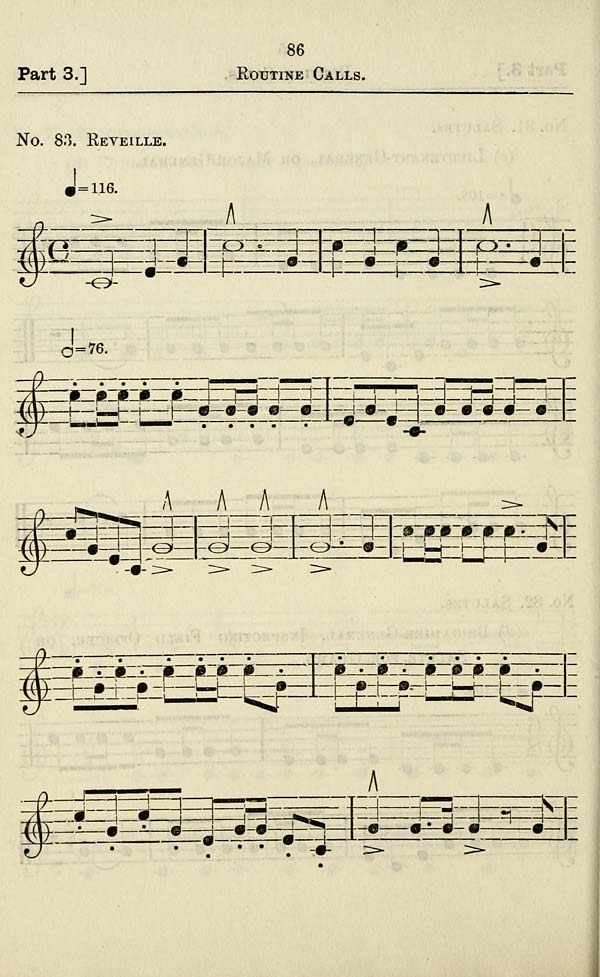 (98) Page 86 - No. 83. Reveille - Inglis Collection of printed music ...