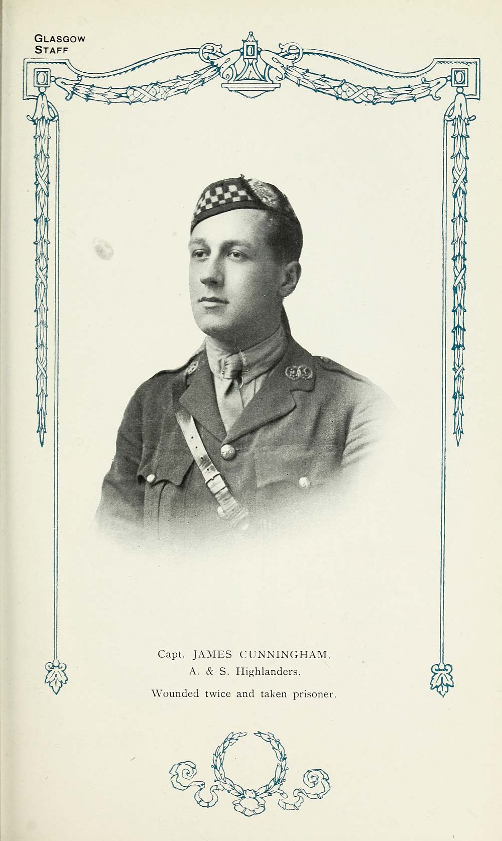 (135) Portrait - Captain James Cunningham - Organisations > Great War ...