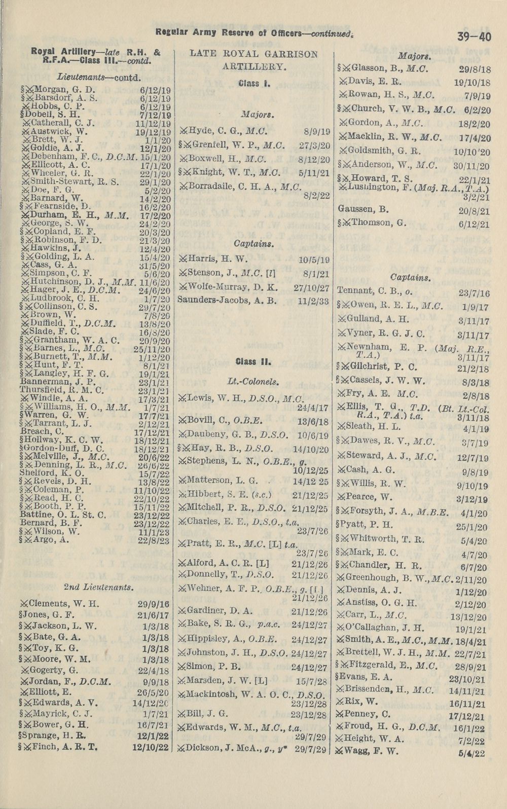 (31) - Army lists > Monthly army lists > 1937-1940 > Half-Yearly ...
