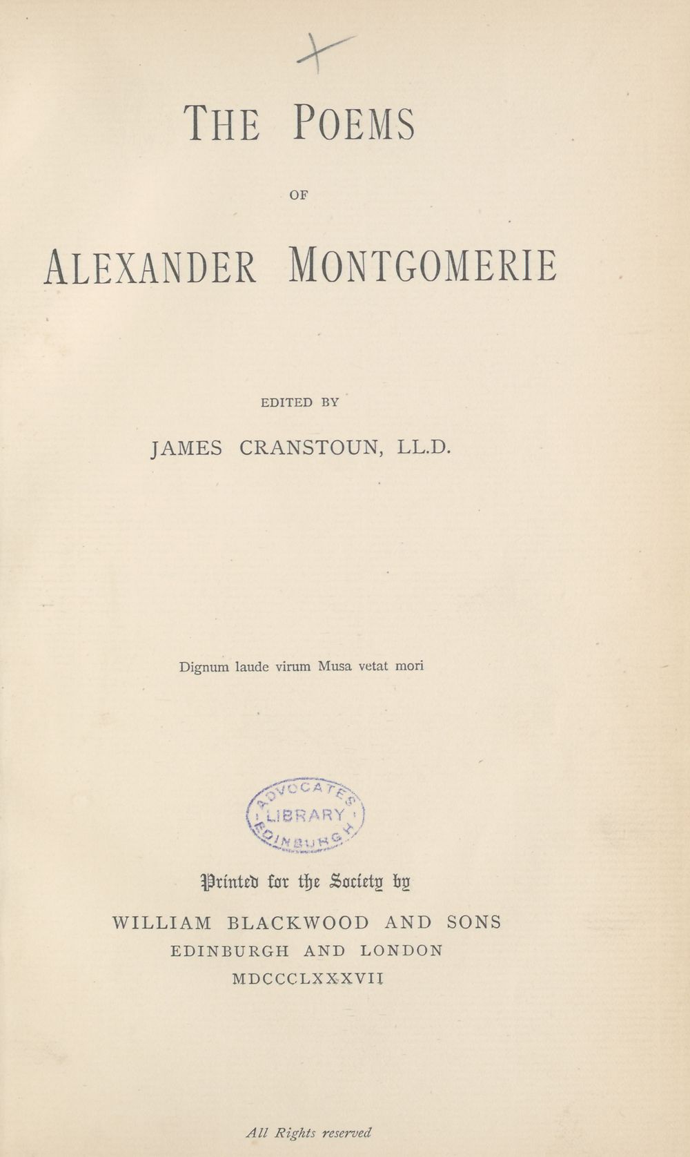 (7) Title page - Scottish Text Society publications > Old series ...