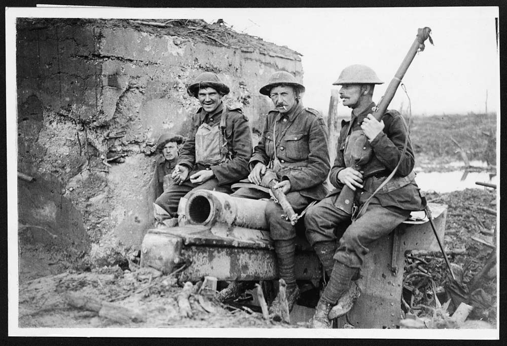 (250) D.2110 - Men of the Coldstream Guards sitting on the German ...