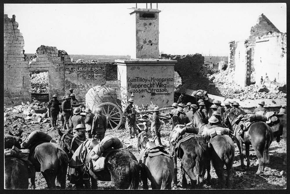 (29) D.1183 - View of Thilloy - Cavalry - First World War 'Official ...