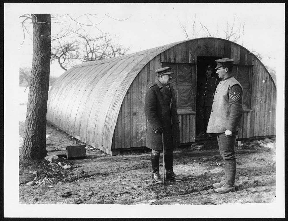 (131) X.34022 - Nissen hut in France - British Western Front - First ...